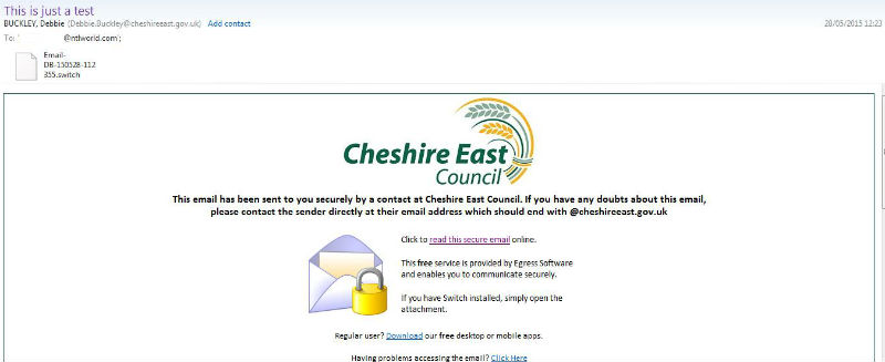 Egress Switch secure emails